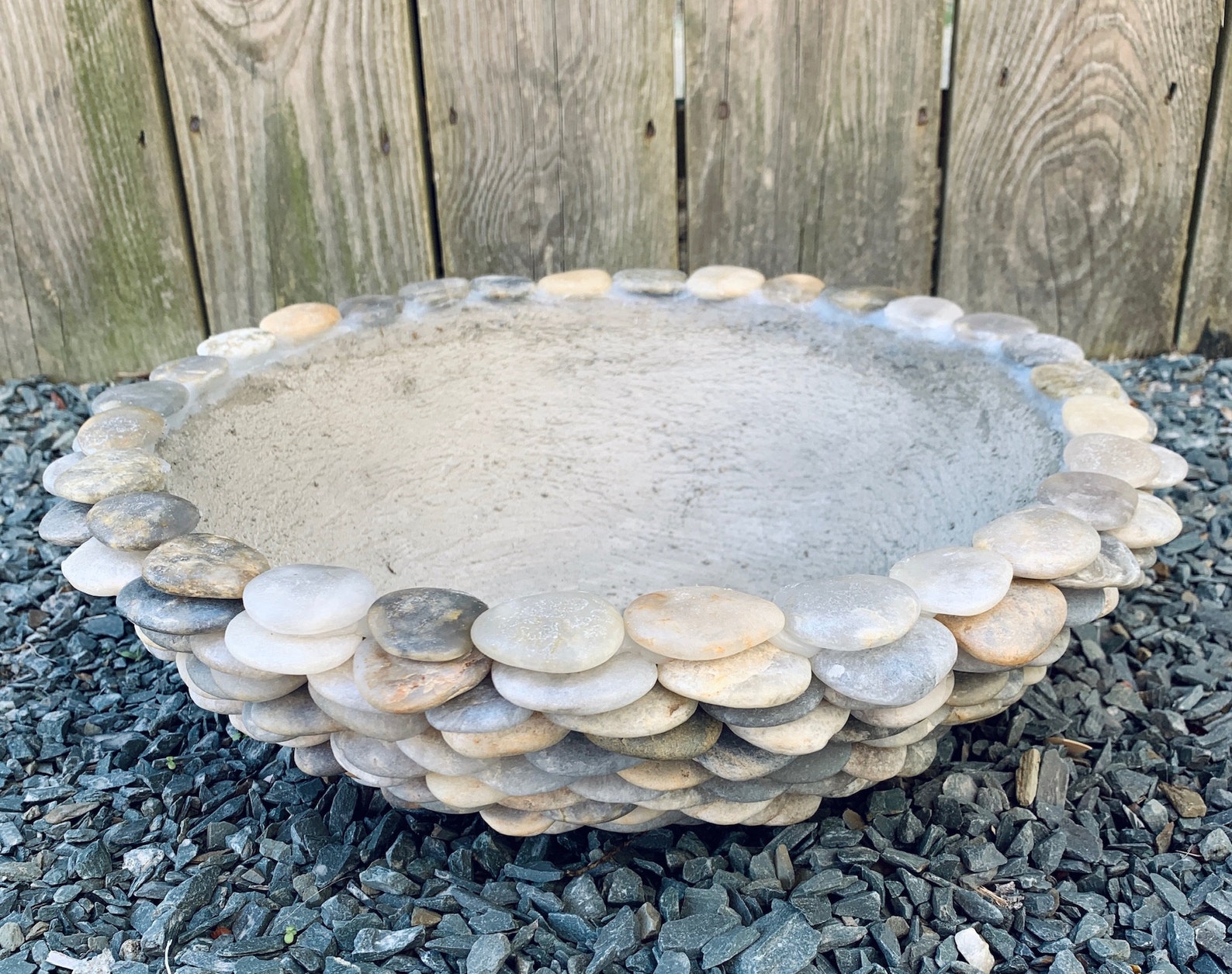 Large Shallow Planter Stone Outdoor or Indoor Shallow | Etsy