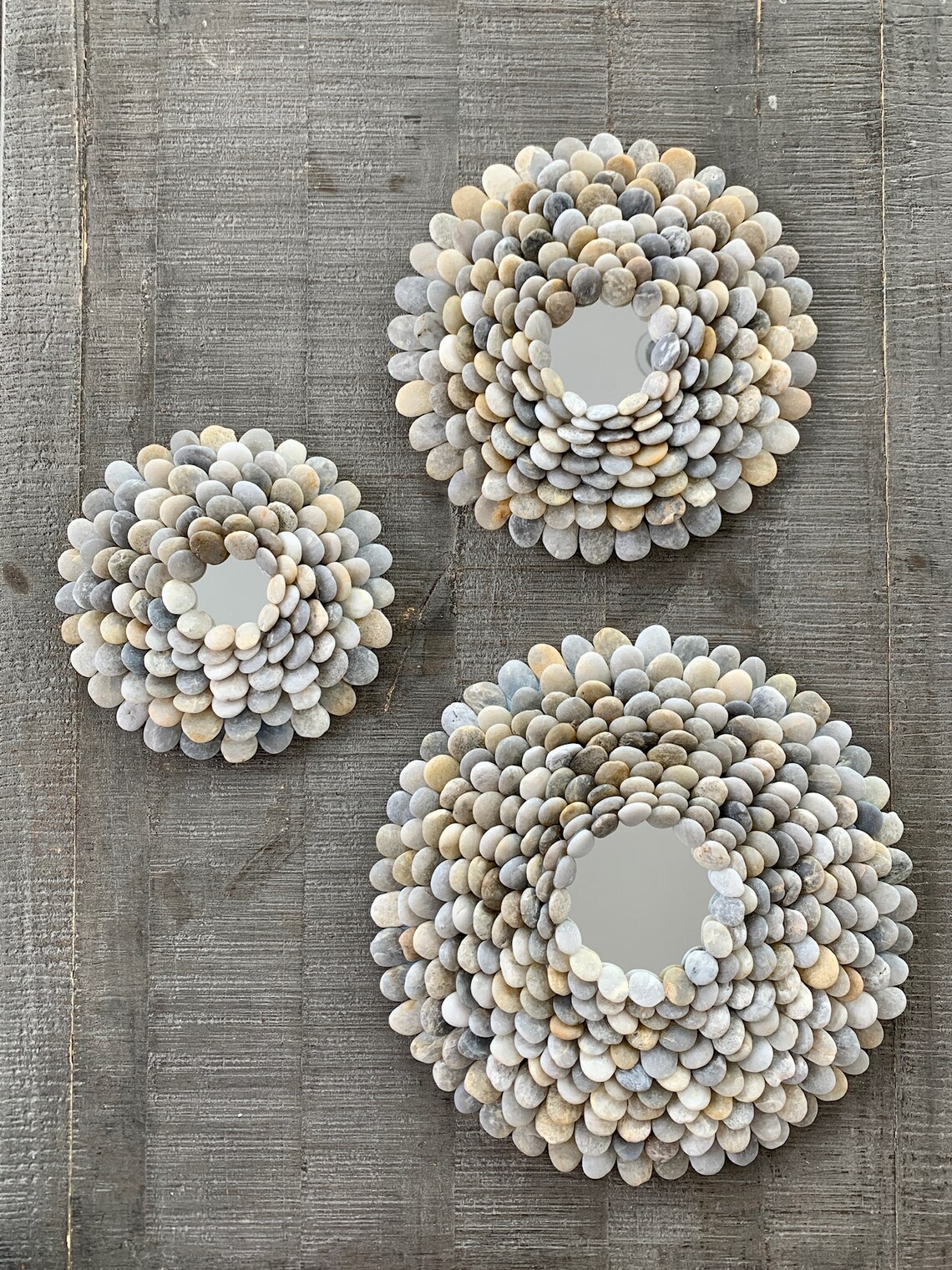 Handmade Stone Wall Art – Natural Rock Wall Sculpture, Modern Rustic ...