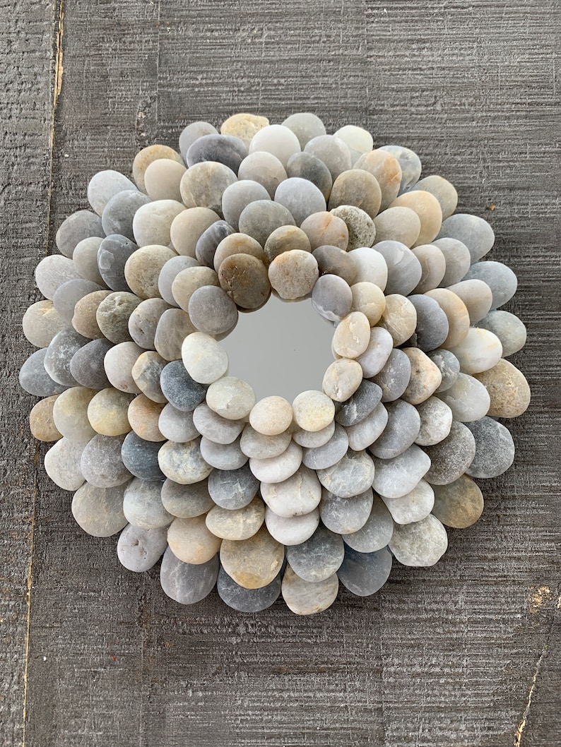 Handmade Stone Wall Art – Natural Rock Wall Sculpture, Modern Rustic ...