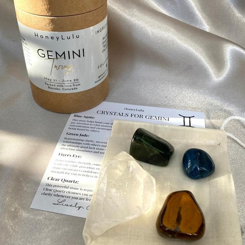 Cancer Zodiac Crystal Healing Kit Crystal Kit Self Care Etsy