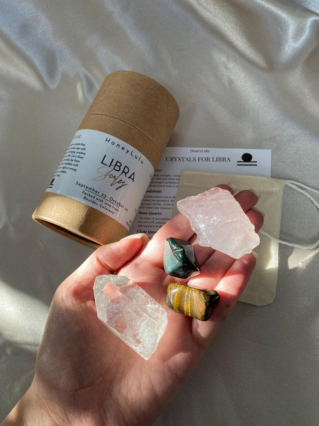 Libra Zodiac Crystal Healing Kit Crystal Kit Self Care Zodiac Signs ...