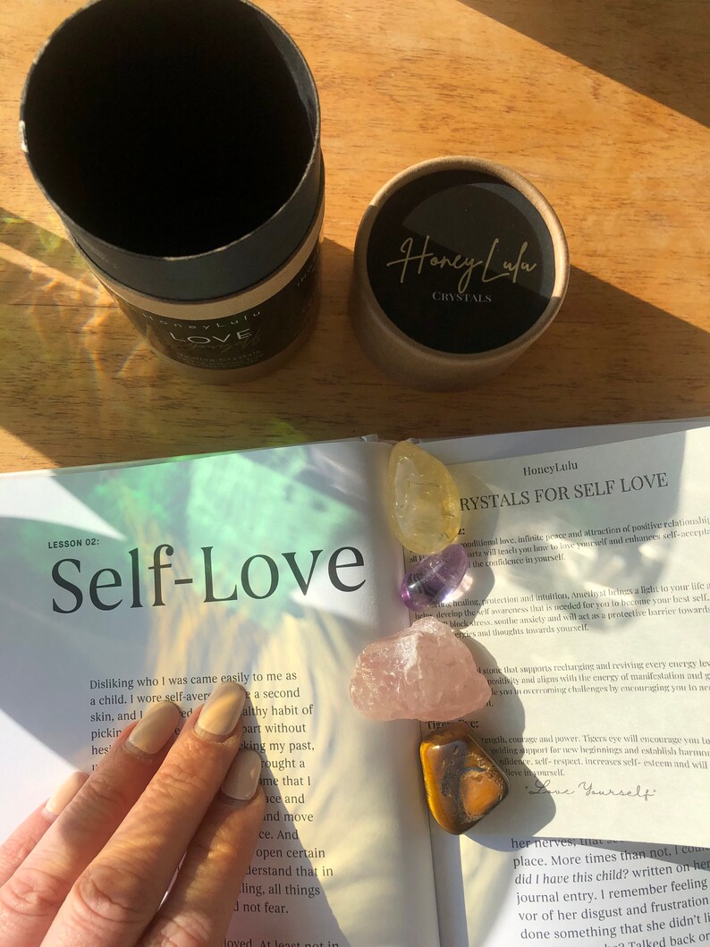 Love Yourself Crystal Healing Kit Crystal Kit Self Care - Etsy