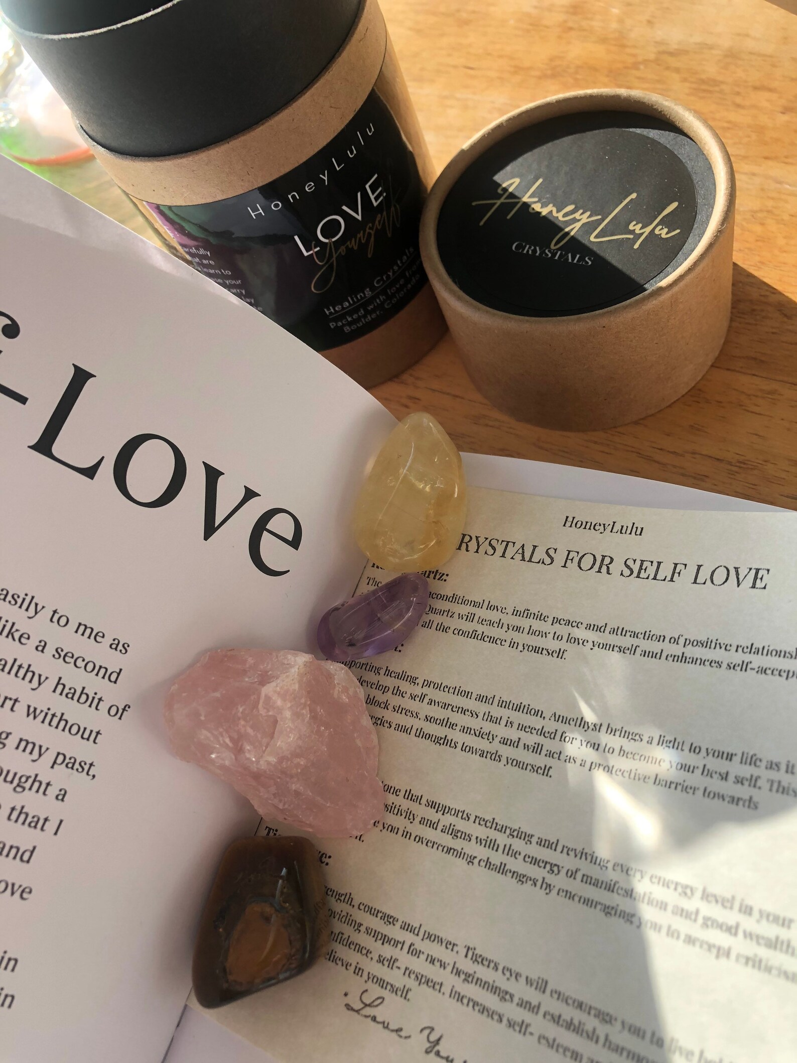 Love Yourself Crystal Healing Kit Crystal Kit Self Care - Etsy