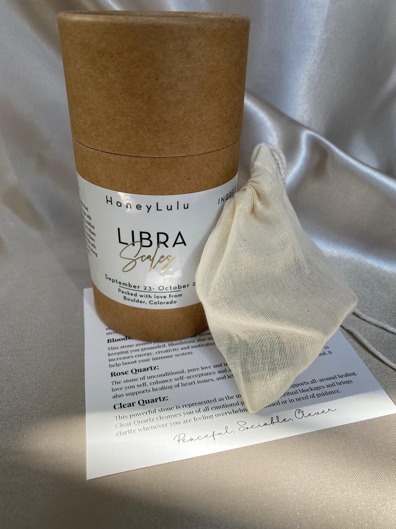 Libra Zodiac Crystal Healing Kit Crystal Kit Self Care | Etsy