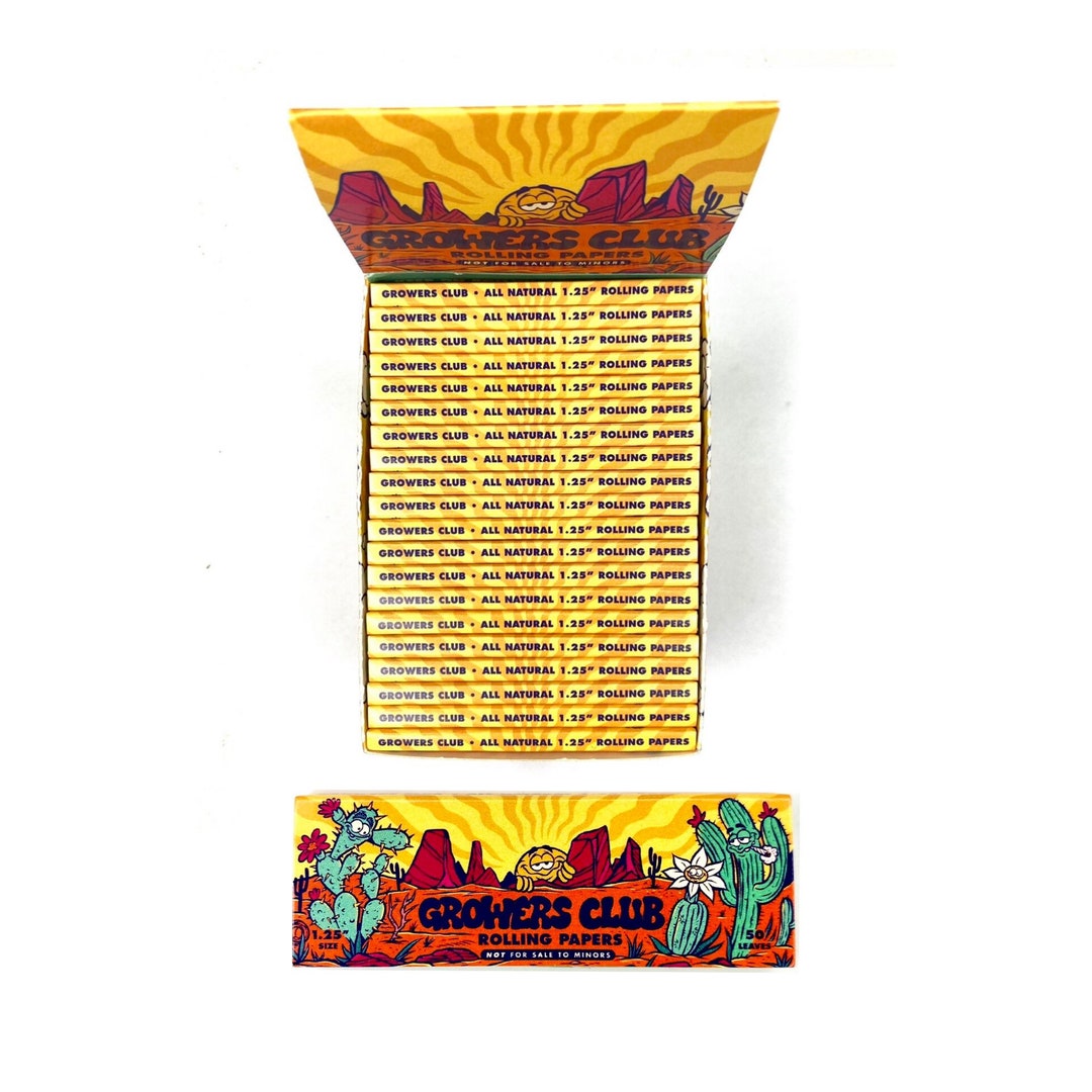 Growers Club Classic 1 1/4 Rolling Papers Case - Etsy