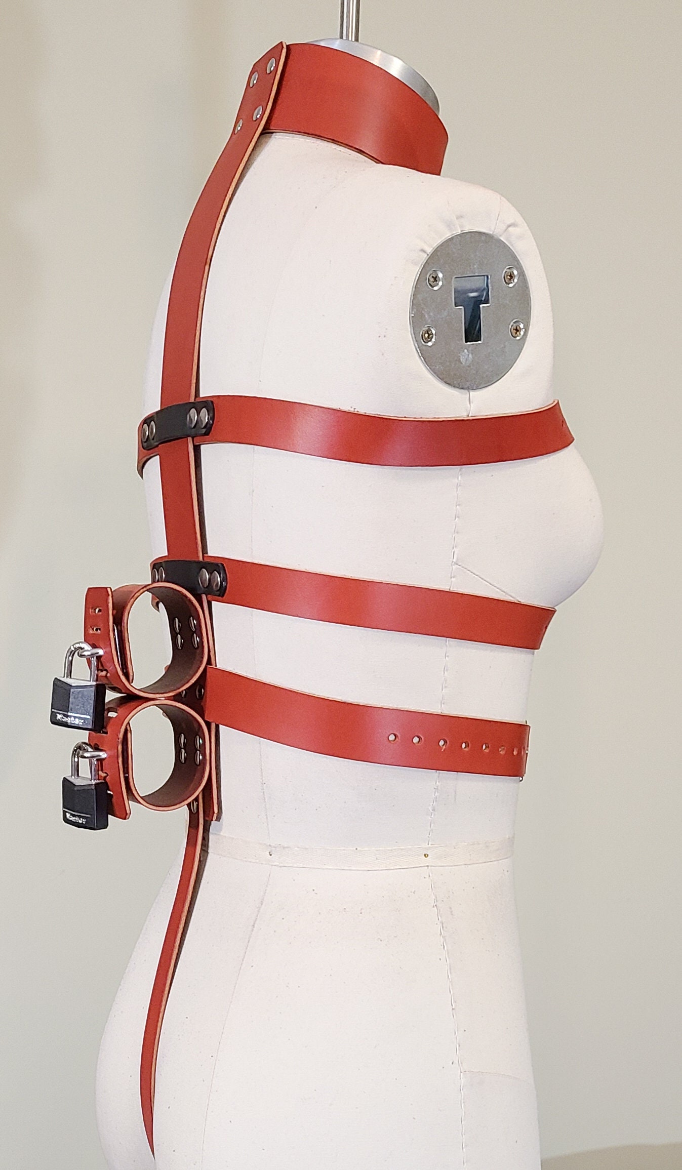 Deluxe Armbinder. Leather Bondage. Locking Restraint With - Etsy