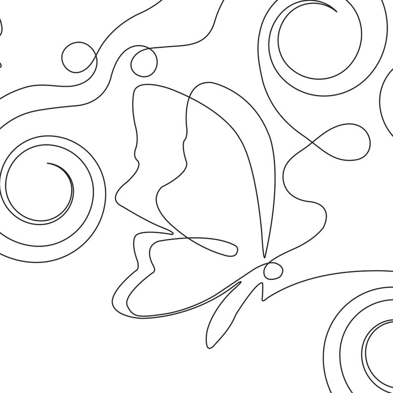 Swirls Loops and Animals digital - Etsy