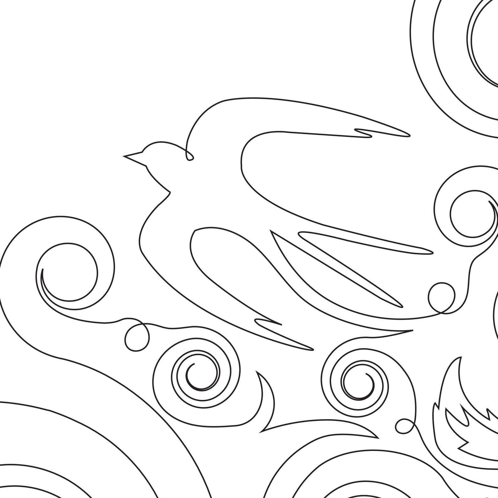 Swirls Loops and Animals digital - Etsy