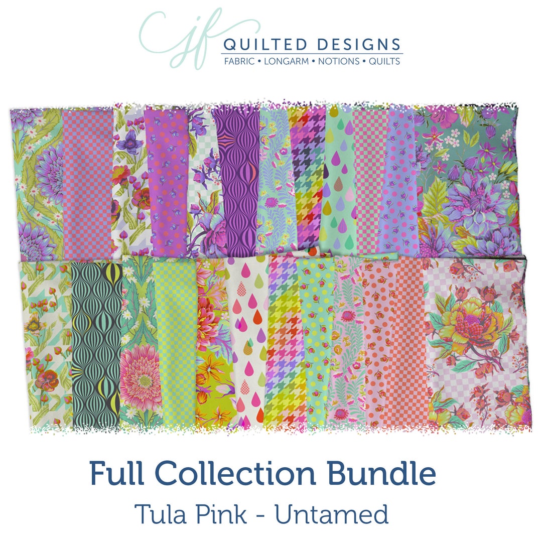 Untamed Full Collection Bundle Neon Print Tula Pink Untamed PRE ORDER ...