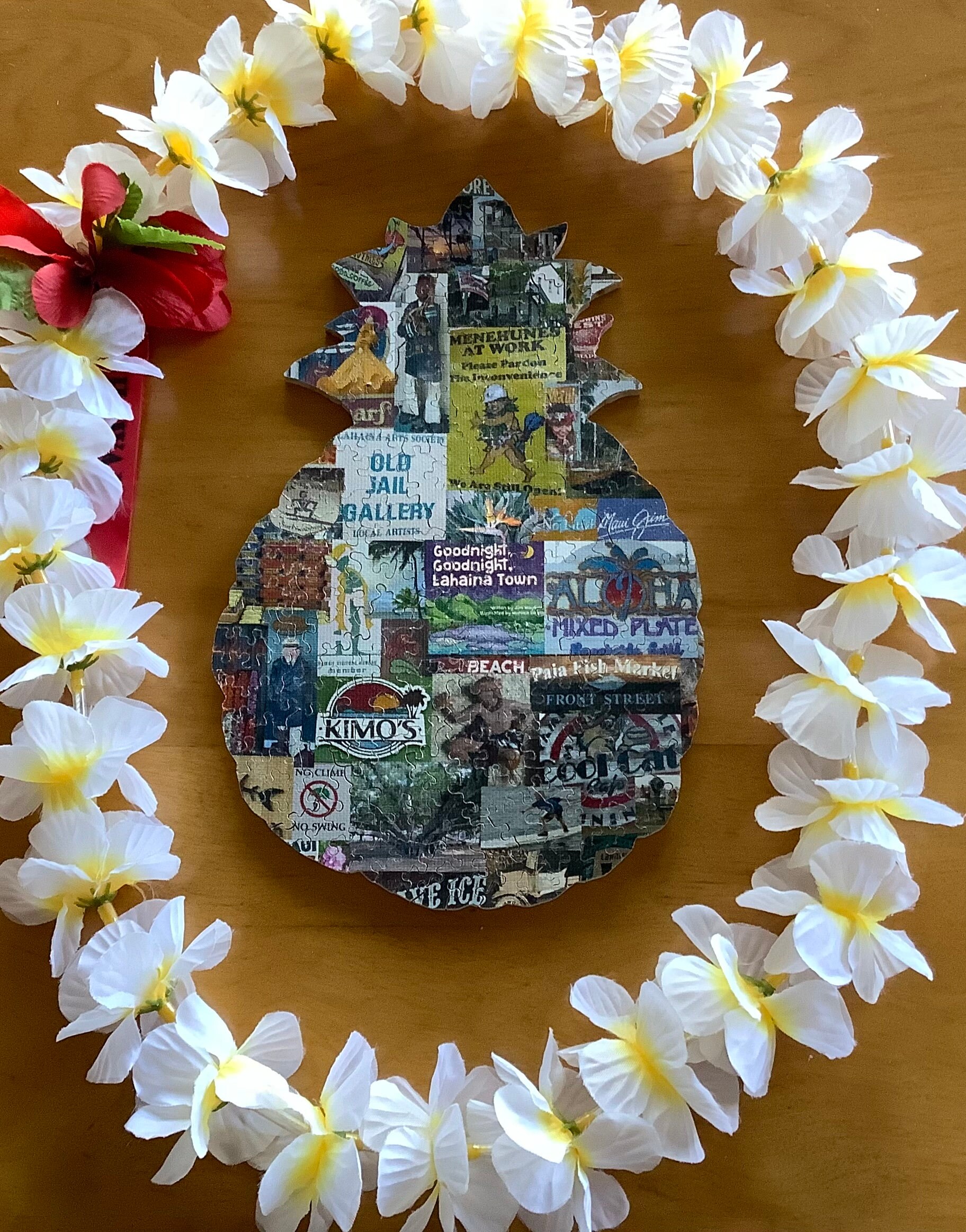 Handcrafted Wooden Jigsaw Puzzle — Signs and Sites From Old Lahaina ...