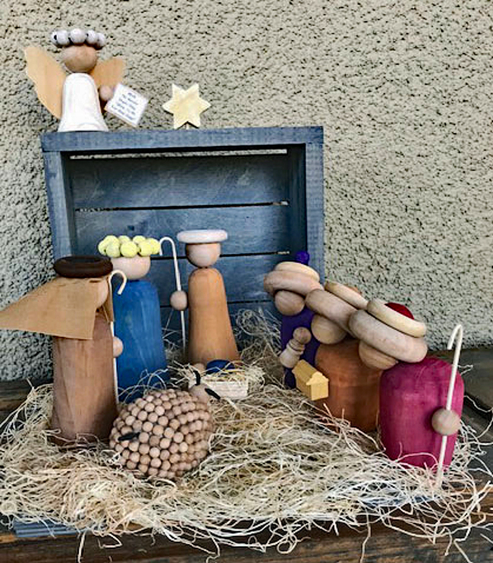 Handcrafted Wooden Nativity Set - Etsy