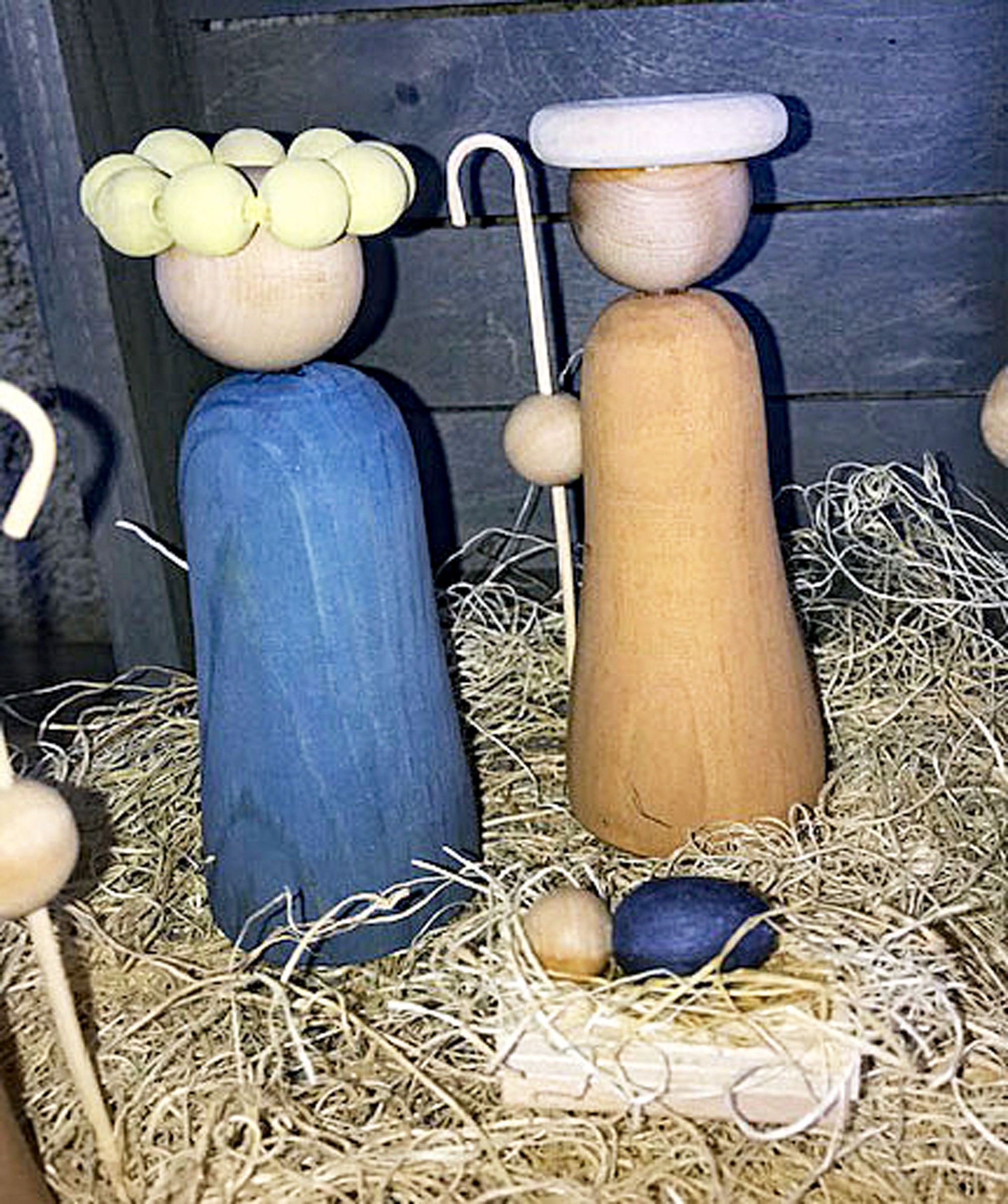 Handcrafted Wooden Nativity Set - Etsy