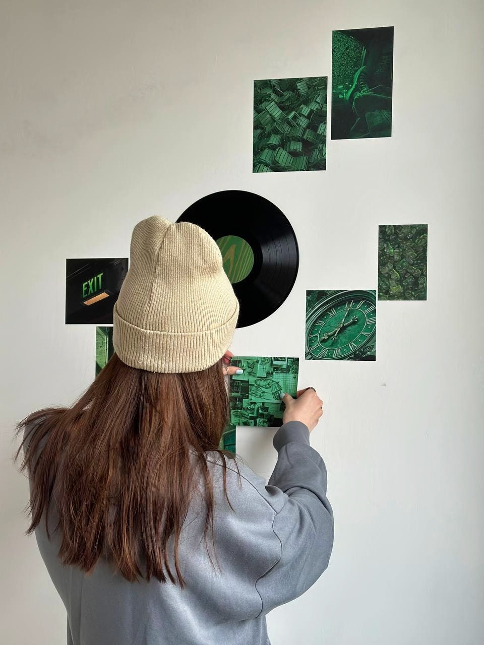 Green Aesthetic Sticker Set Sage Green Mix Wall Decor Art for Room ...