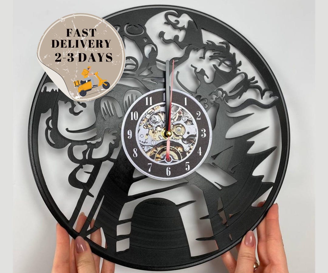 Comic Strip Vinyl Record Clock – Laser Cut Nursery Decor - Etsy