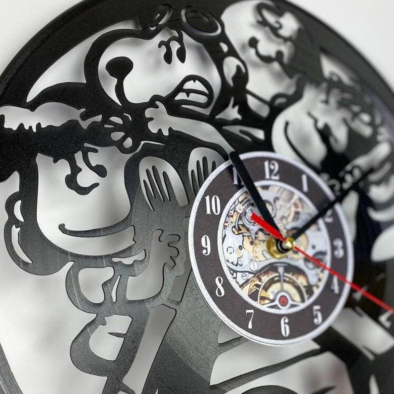 Comic Strip Vinyl Record Clock – Laser Cut Nursery Decor - Etsy