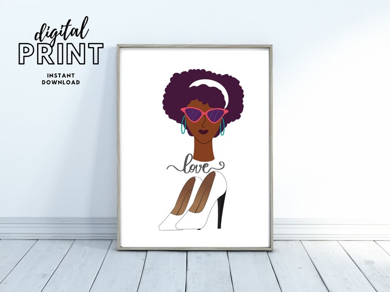 Black Girl Magic Printable Wall Art is a Great Inspirational - Etsy