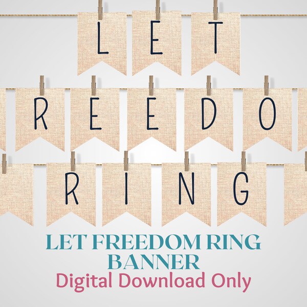 Freedom Banner - Etsy