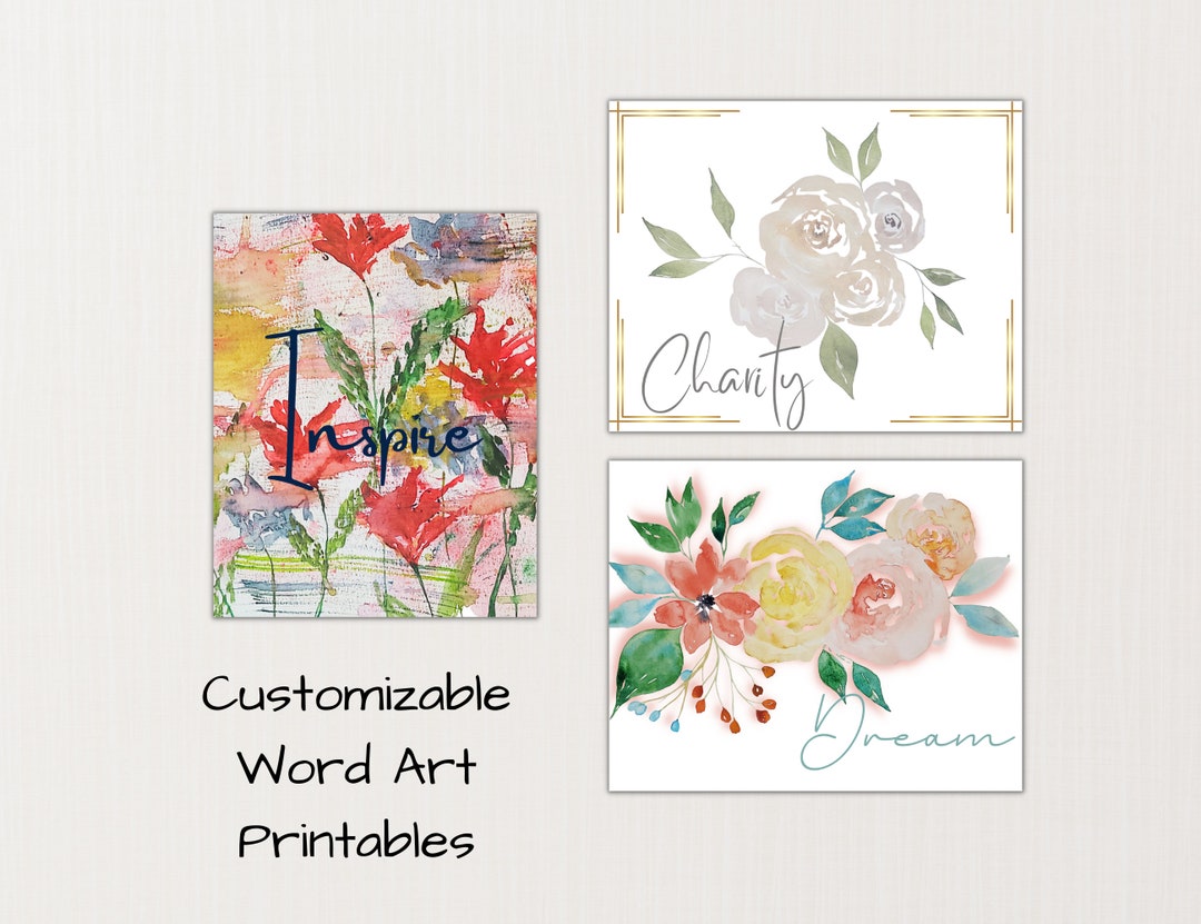 Customized Word Art - Etsy