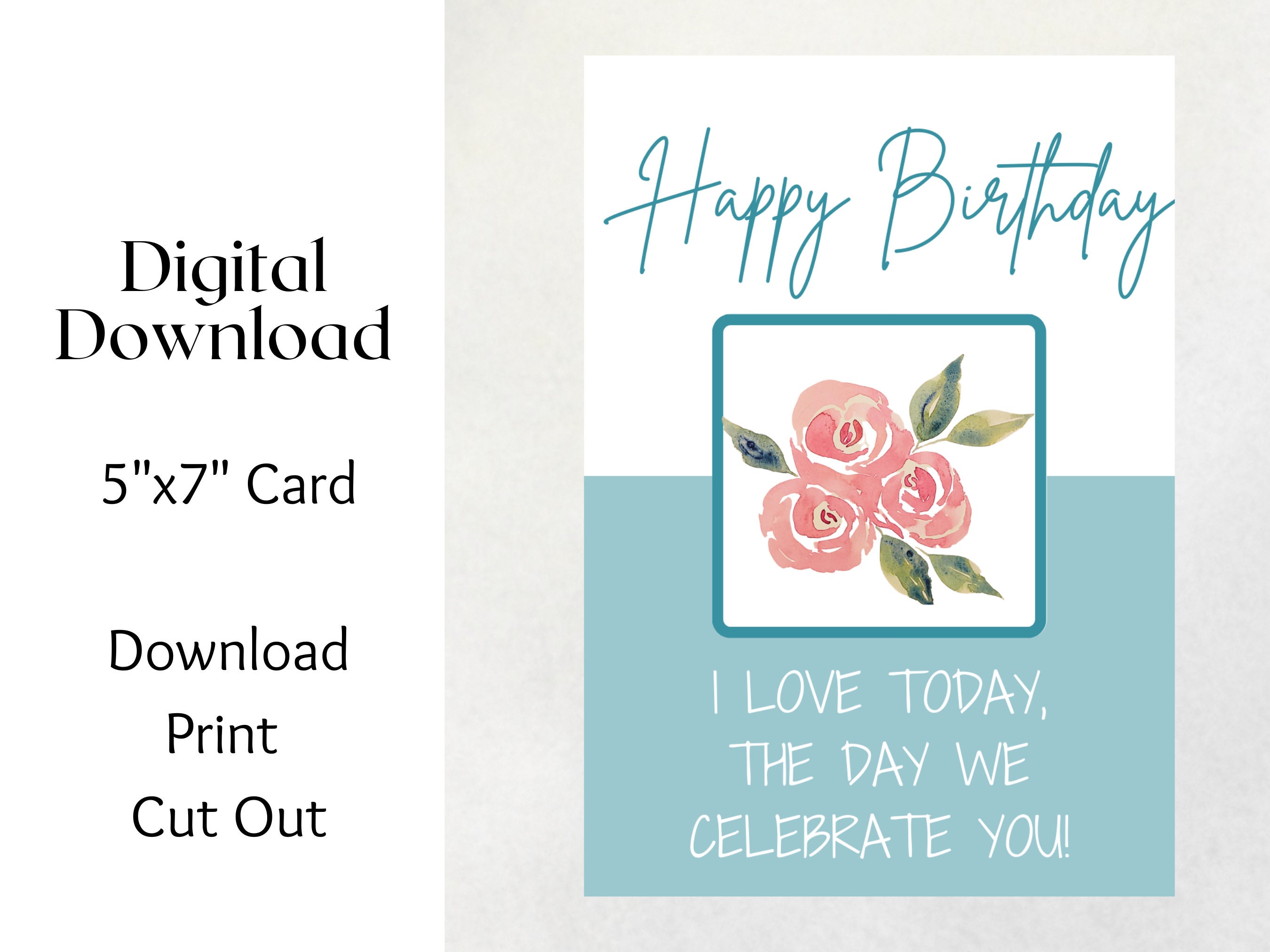 Printable Birthday Card Bundle - Etsy