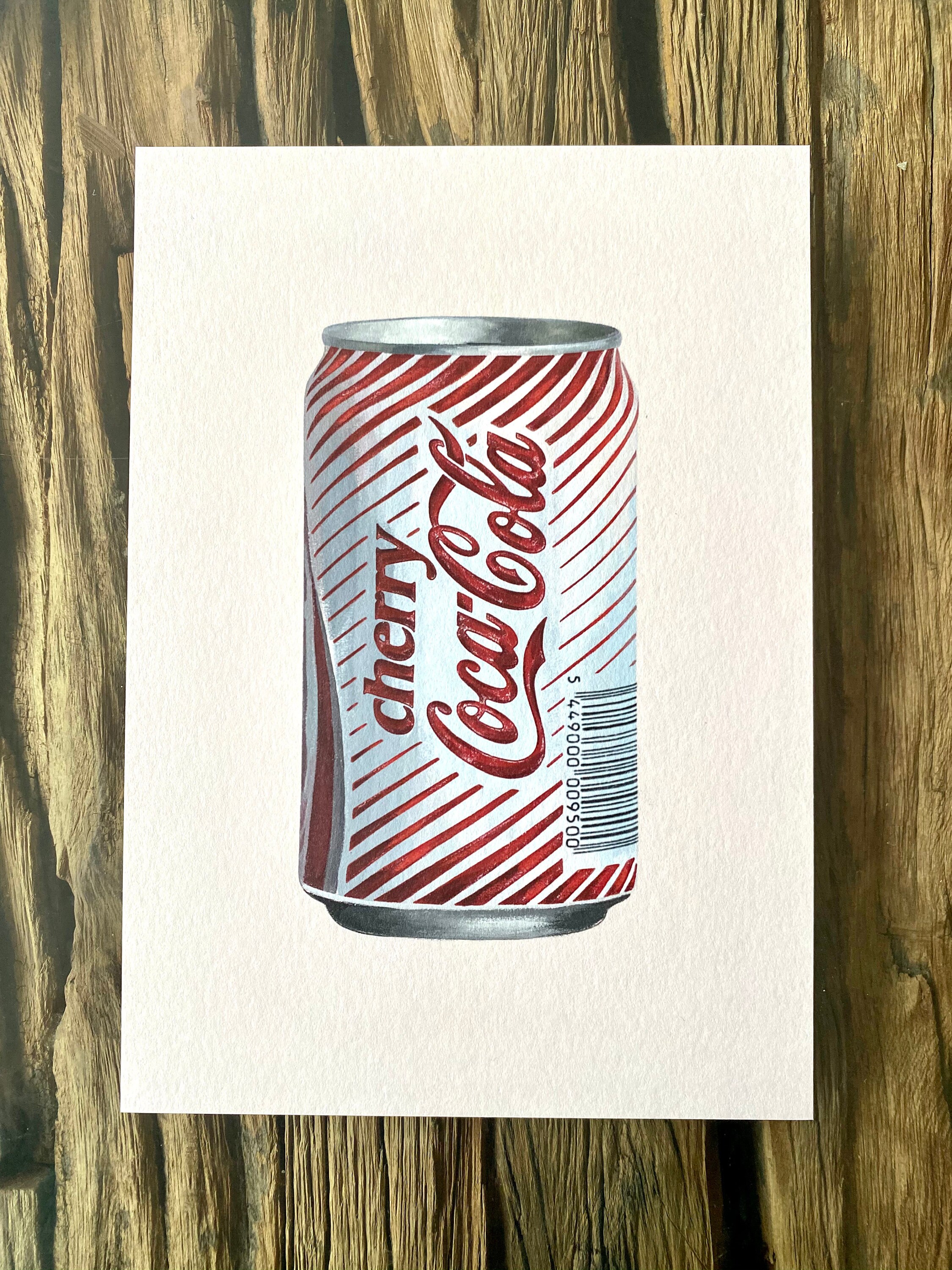 Original Cherry Coke Illustration Print - Etsy