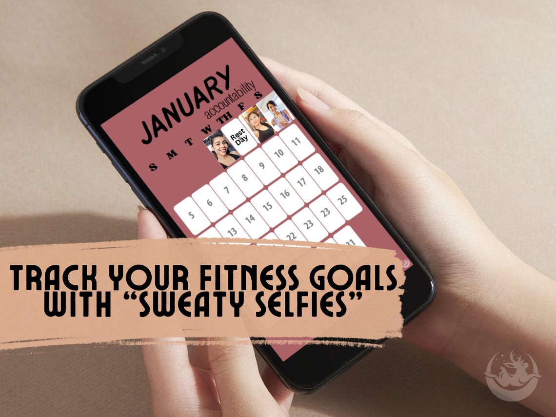 Basic Colors 12 Months of Accountability Social Media Tracker Calendar ...