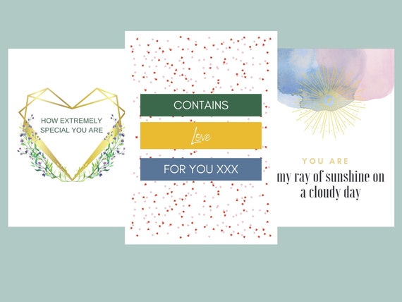 Printable Love Romance Cards Instant Download Gift Love | Etsy