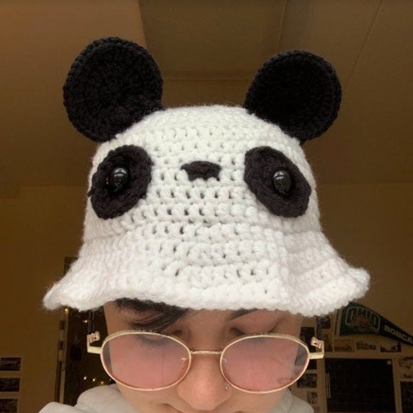 Panda Hat - Etsy