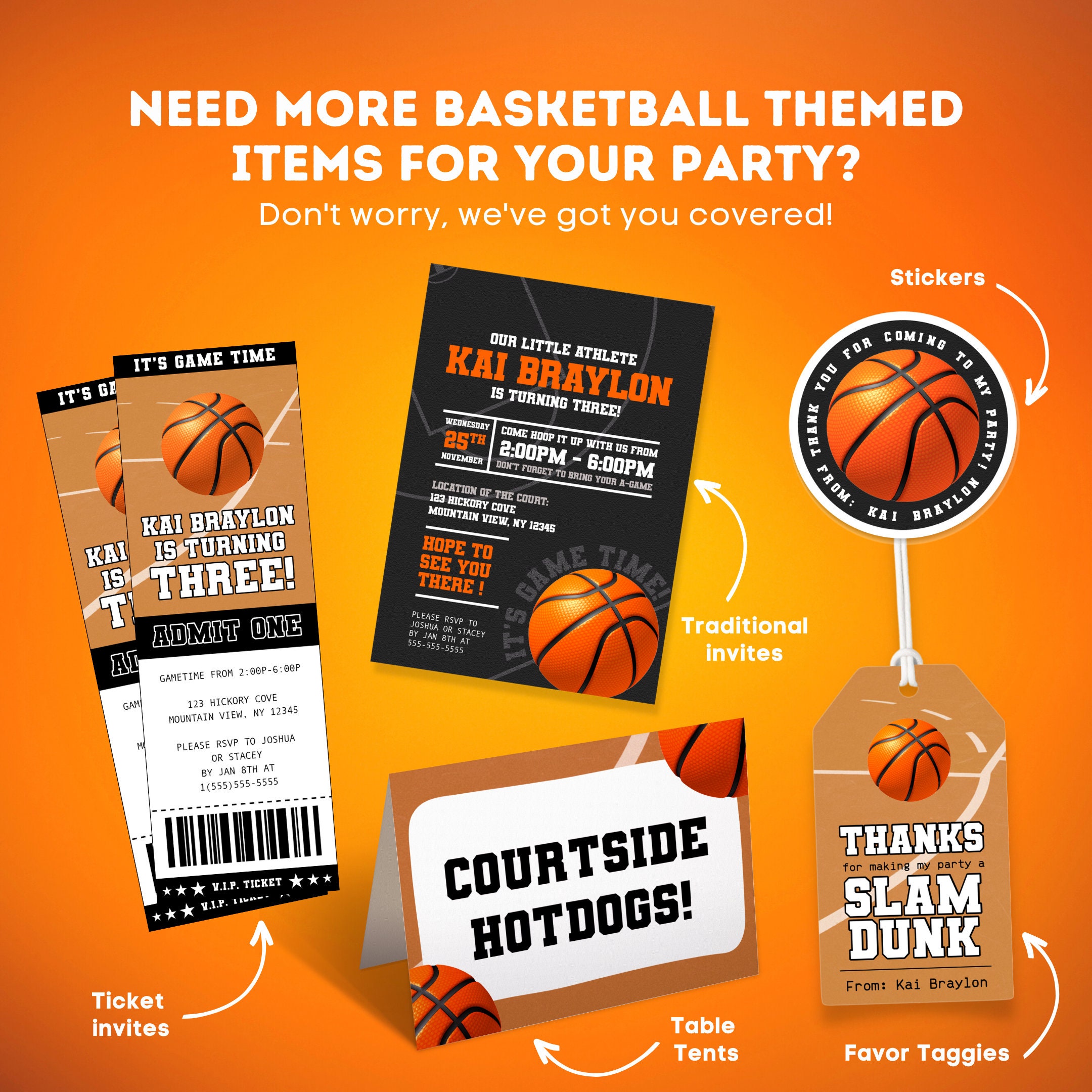 Basketball Party Banner Basketball Birthday Backdrop - Etsy