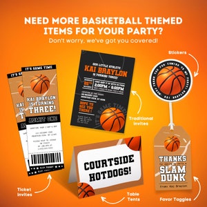 Basketball Party Banner | Basketball Party Digital Backdrop ...