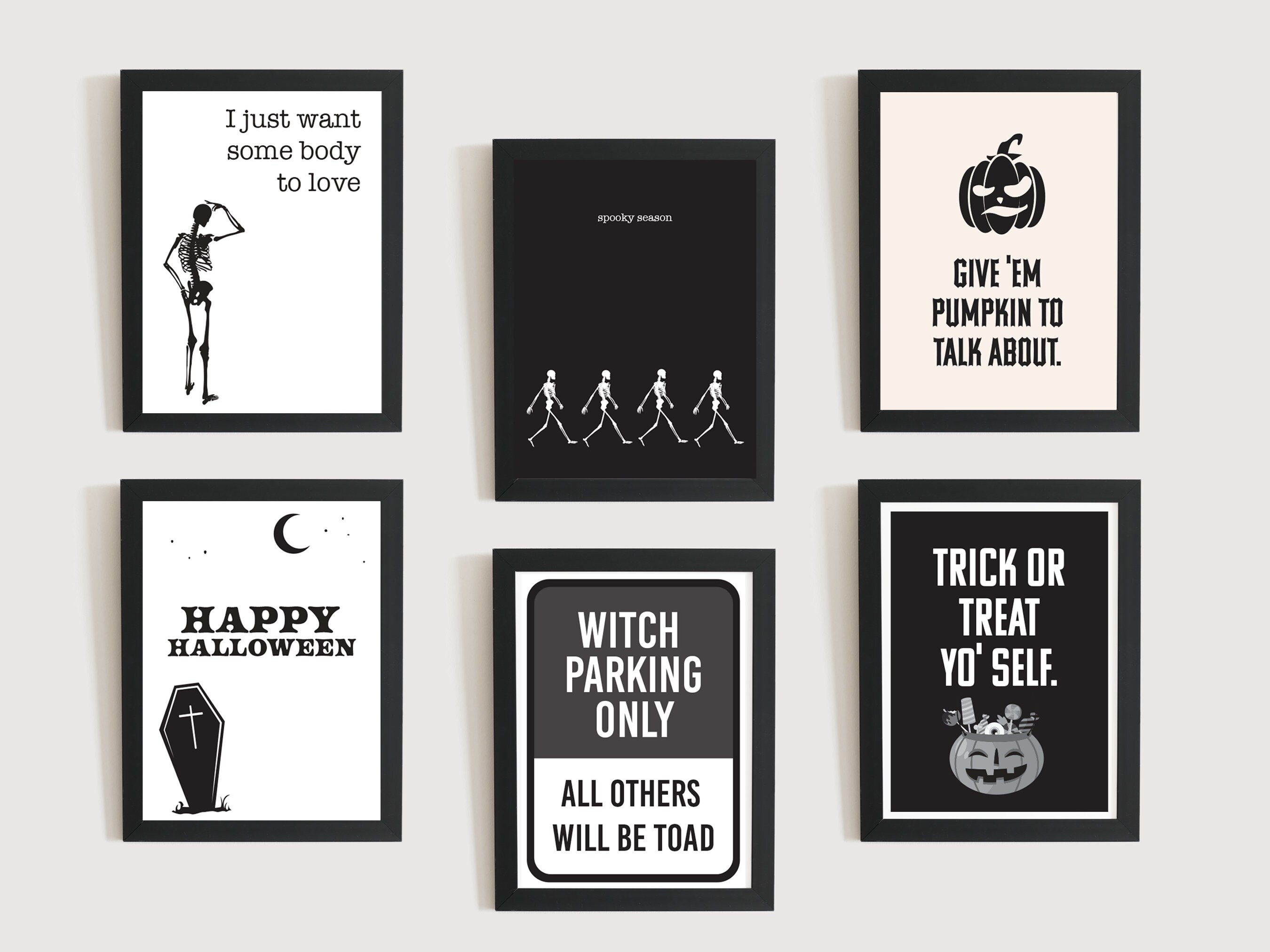 HALLOWEEN Art BUNDLE Set of 30 PRINTABLES Halloween Decor Halloween ...