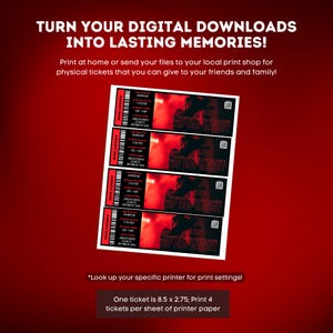 Red Hip Hop Concert Ticket Template | Editable Rap Concert Ticket ...