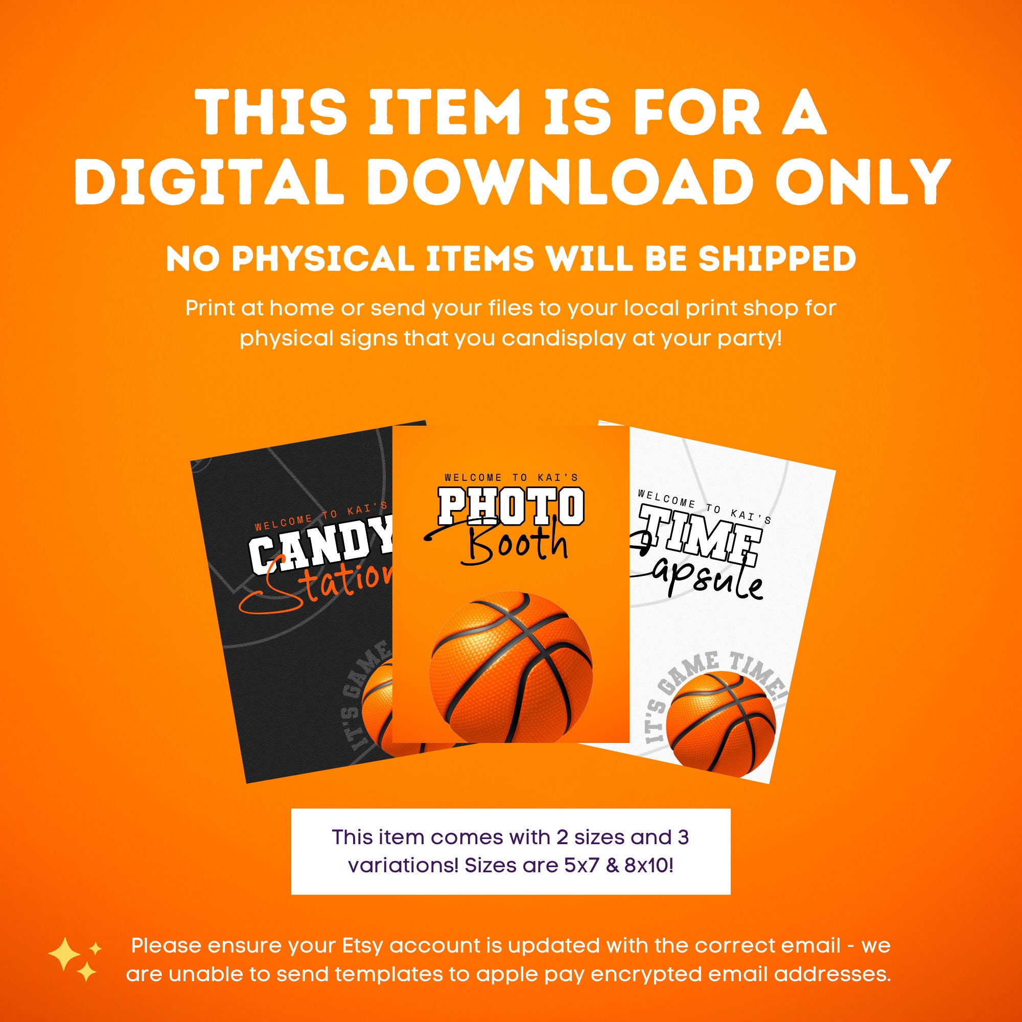 Basketball Party Station Sign Basketball Birthday Activity Sign ...