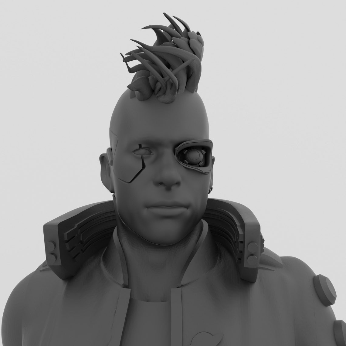 Cyberpunk 2077 3D Model Ready to Print STL File for 3D - Etsy
