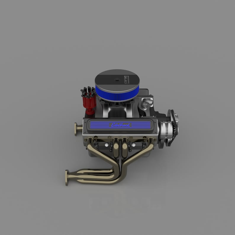 Edelbrock V8 Engine 3D Model Ready to Print ,STL File ,for 3D Printer ...
