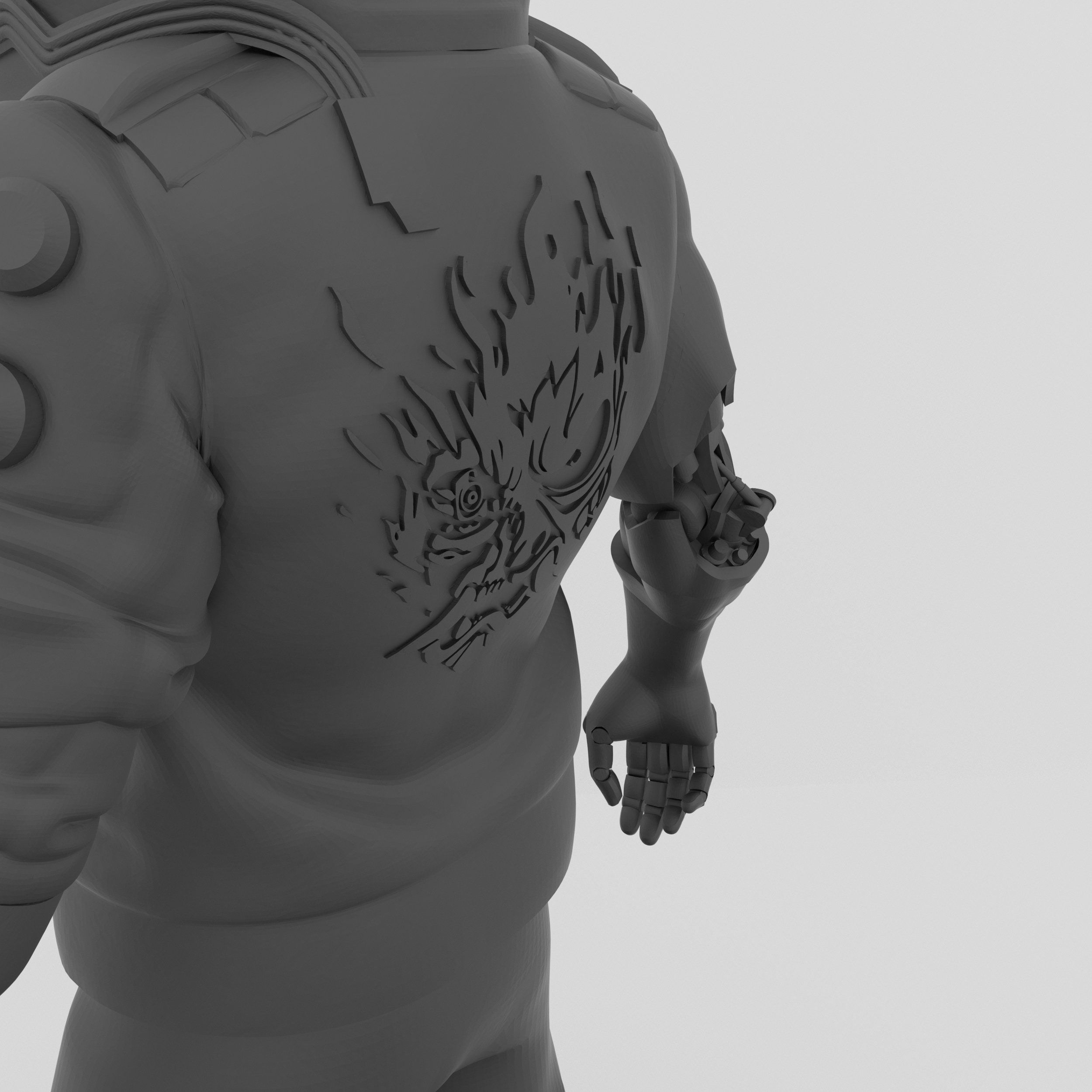 Cyberpunk 2077 3D Model Ready to Print STL File for 3D - Etsy