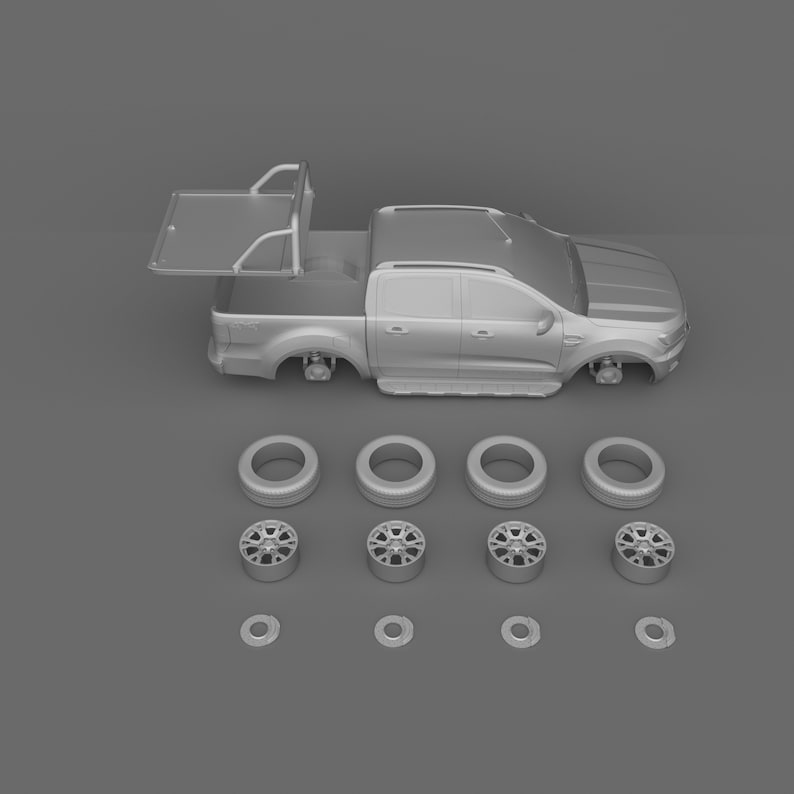 Ford Ranger Wildtrak Pick Up,stl File Ready for 3D Print,3d Printing ...