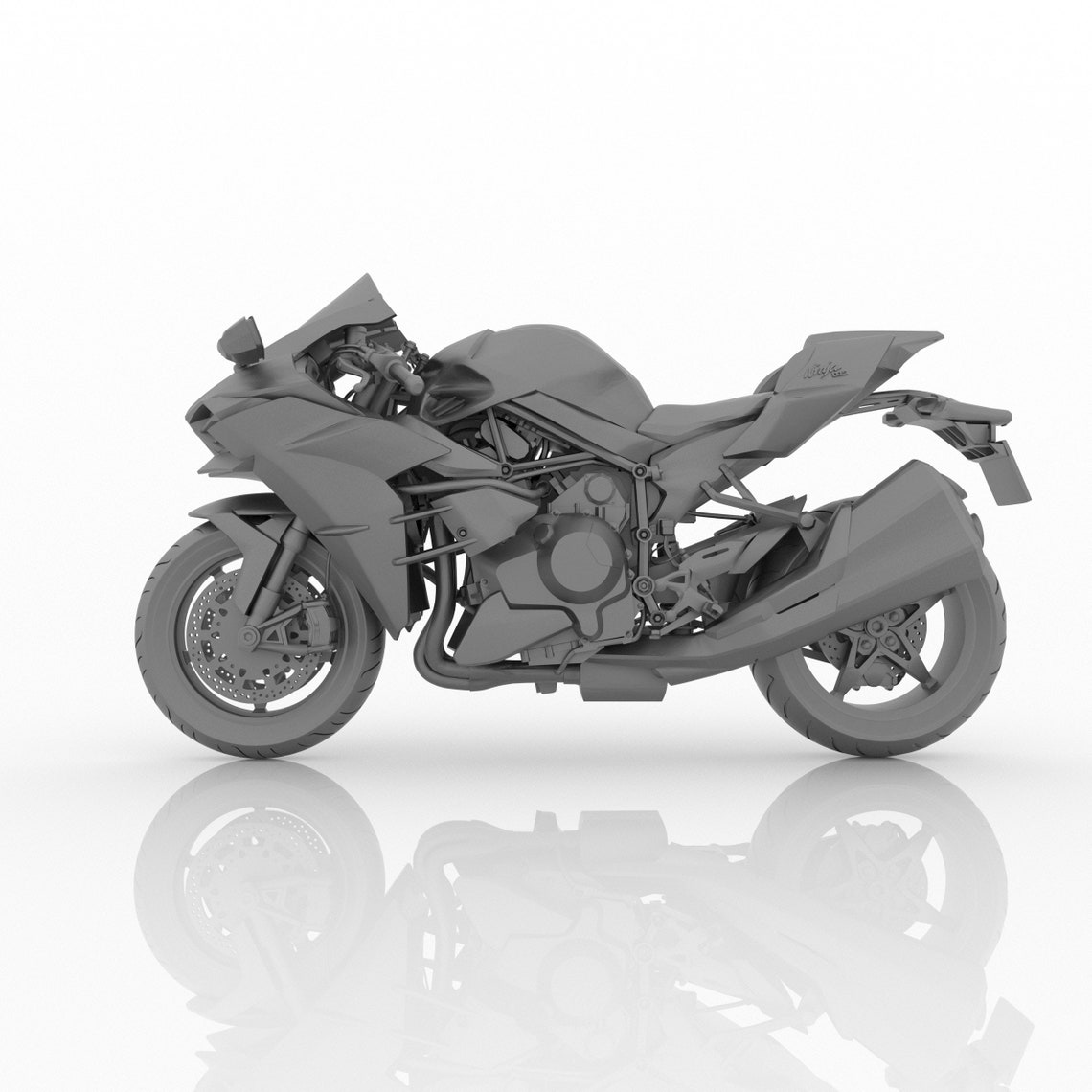 Motorcycle Kawasaki Ninja H2 3D Model Ready to Print,stl File for 3D ...