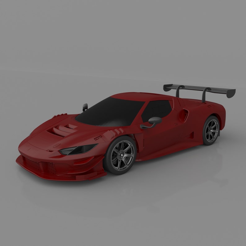 Ferrari 296 GT3 2023 Racing Car Motorsport Ready to Print,stl File,3d ...