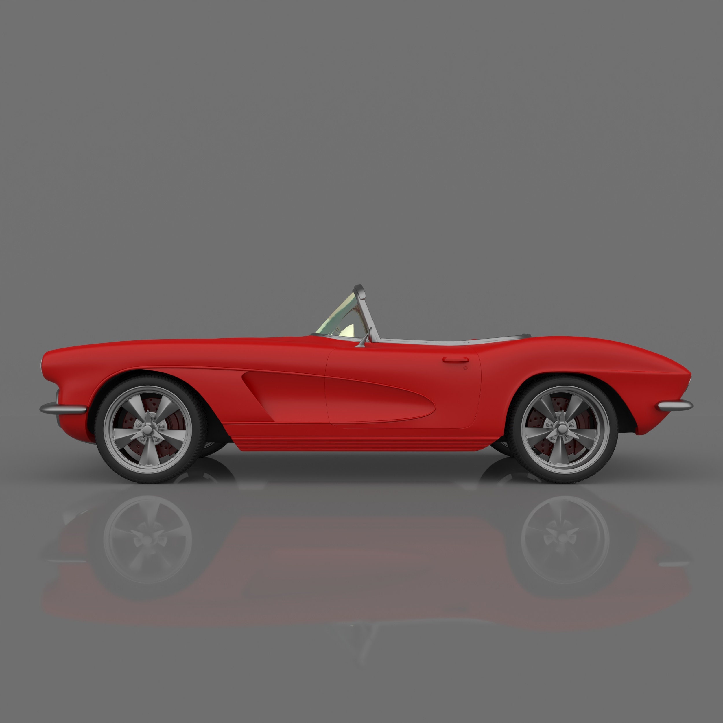 Chevrolet Corvette C1 3D Printing STL File, RC Car Cabriolet - Etsy