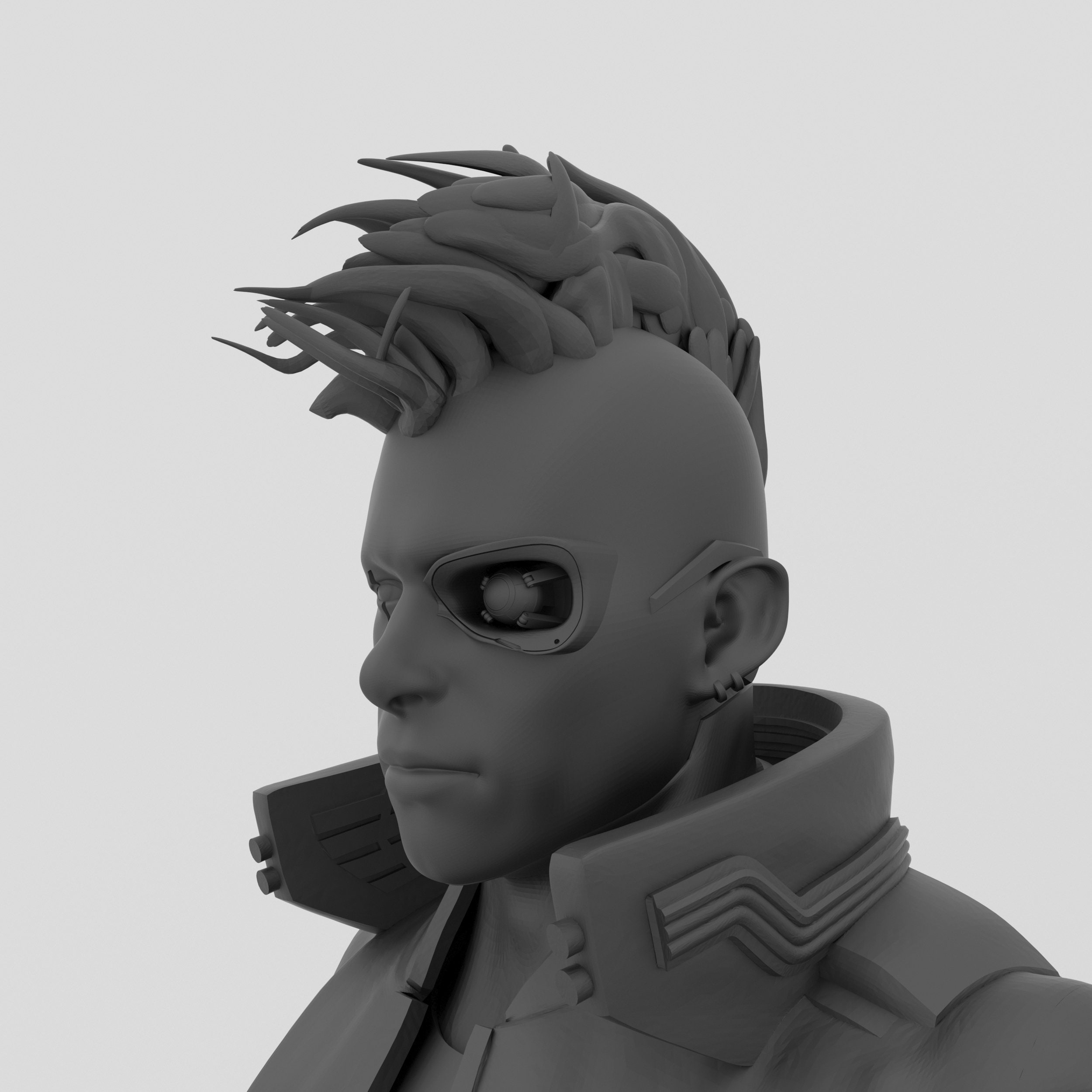Cyberpunk 2077 3D Model Ready to Print STL File for 3D - Etsy