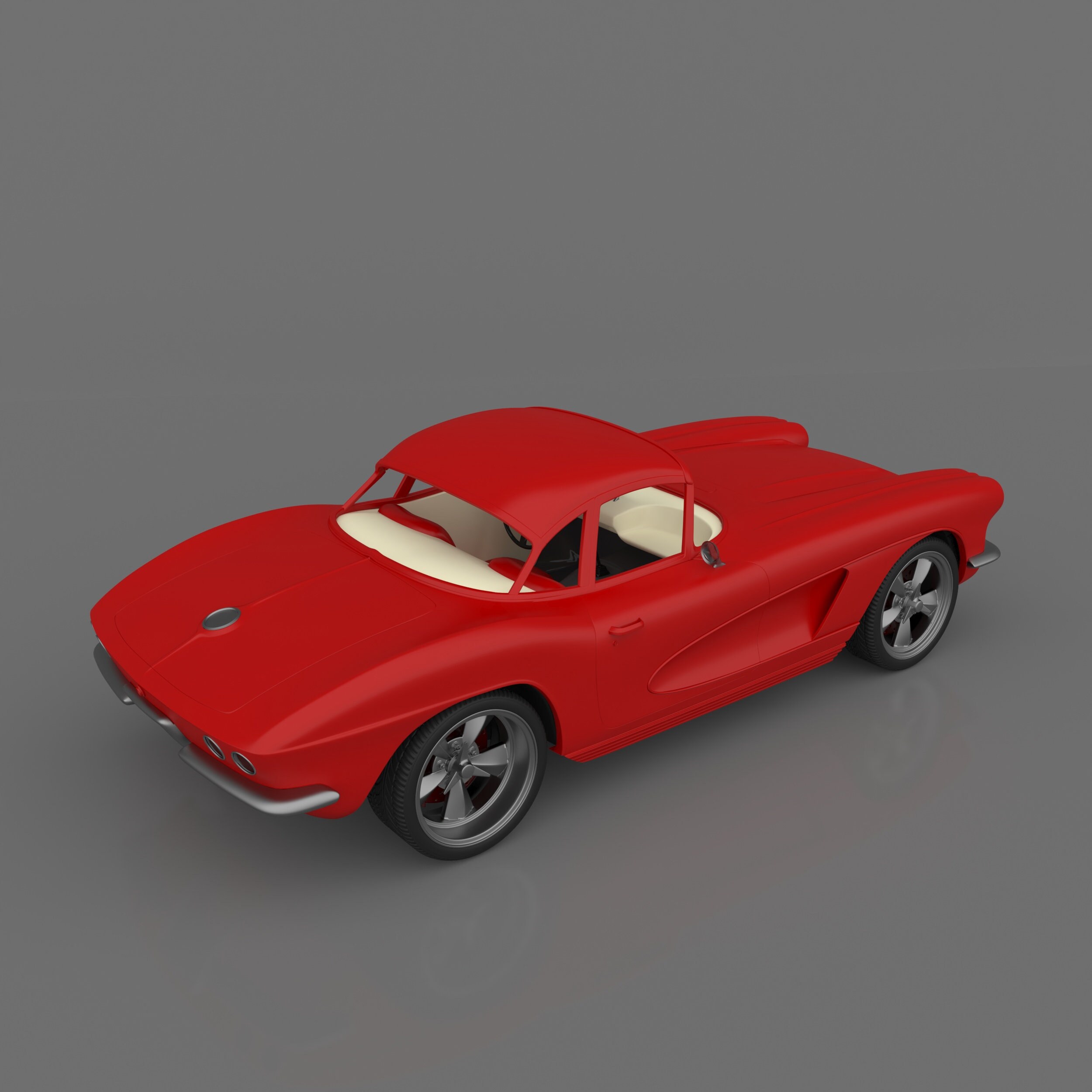Chevrolet Corvette C1 3D Printing STL File, RC Car Cabriolet - Etsy
