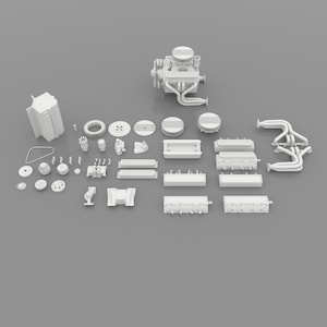 Edelbrock V8 Engine 3D Model Ready to Print ,STL File ,for 3D Printer ...