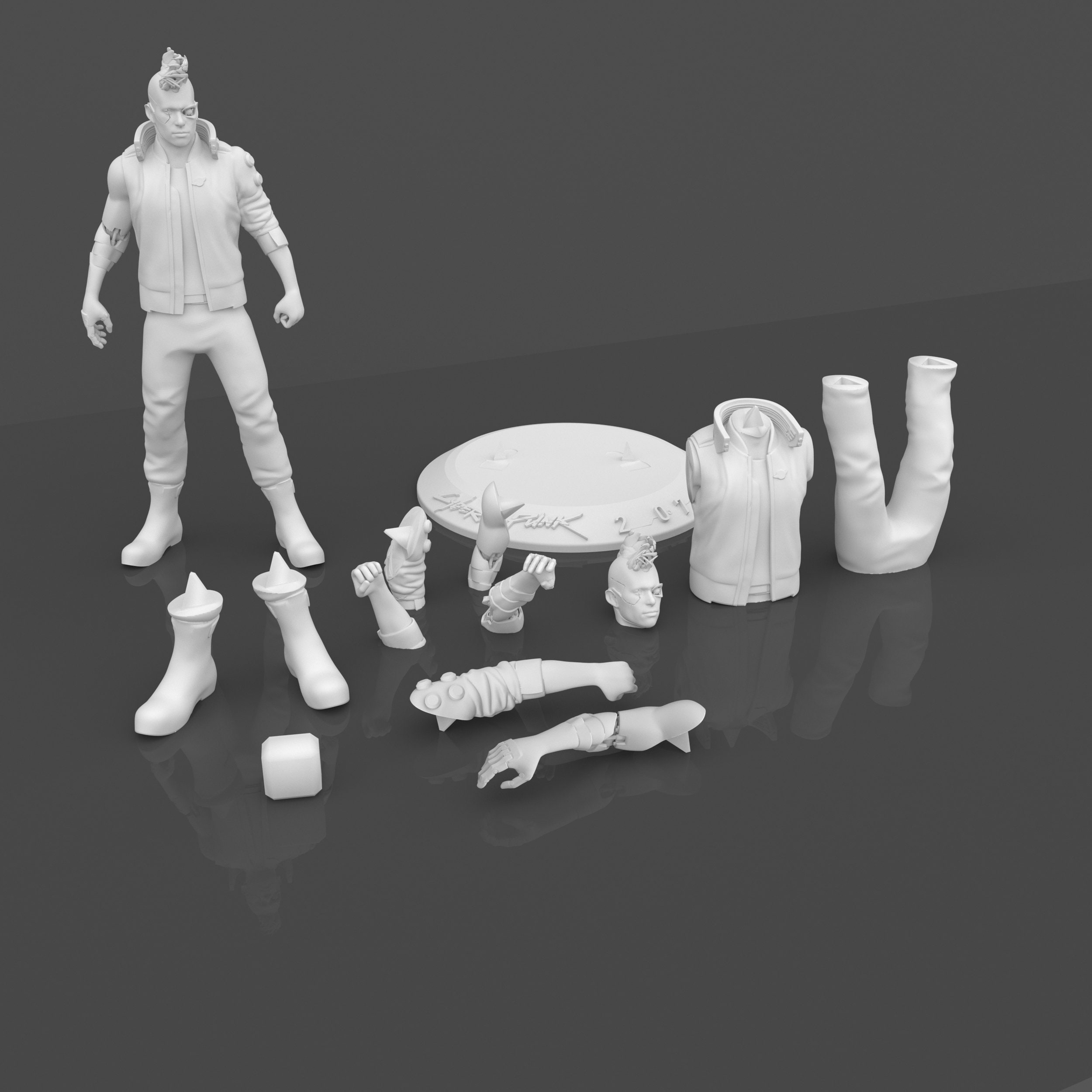 Cyberpunk 2077 3D Model Ready to Print STL File for 3D - Etsy