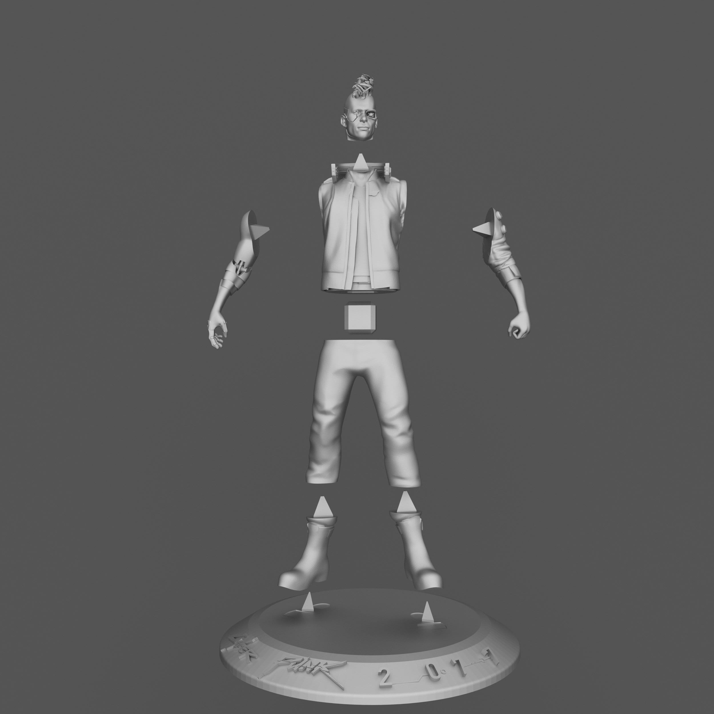 Cyberpunk 2077 3D Model Ready to Print STL File for 3D - Etsy