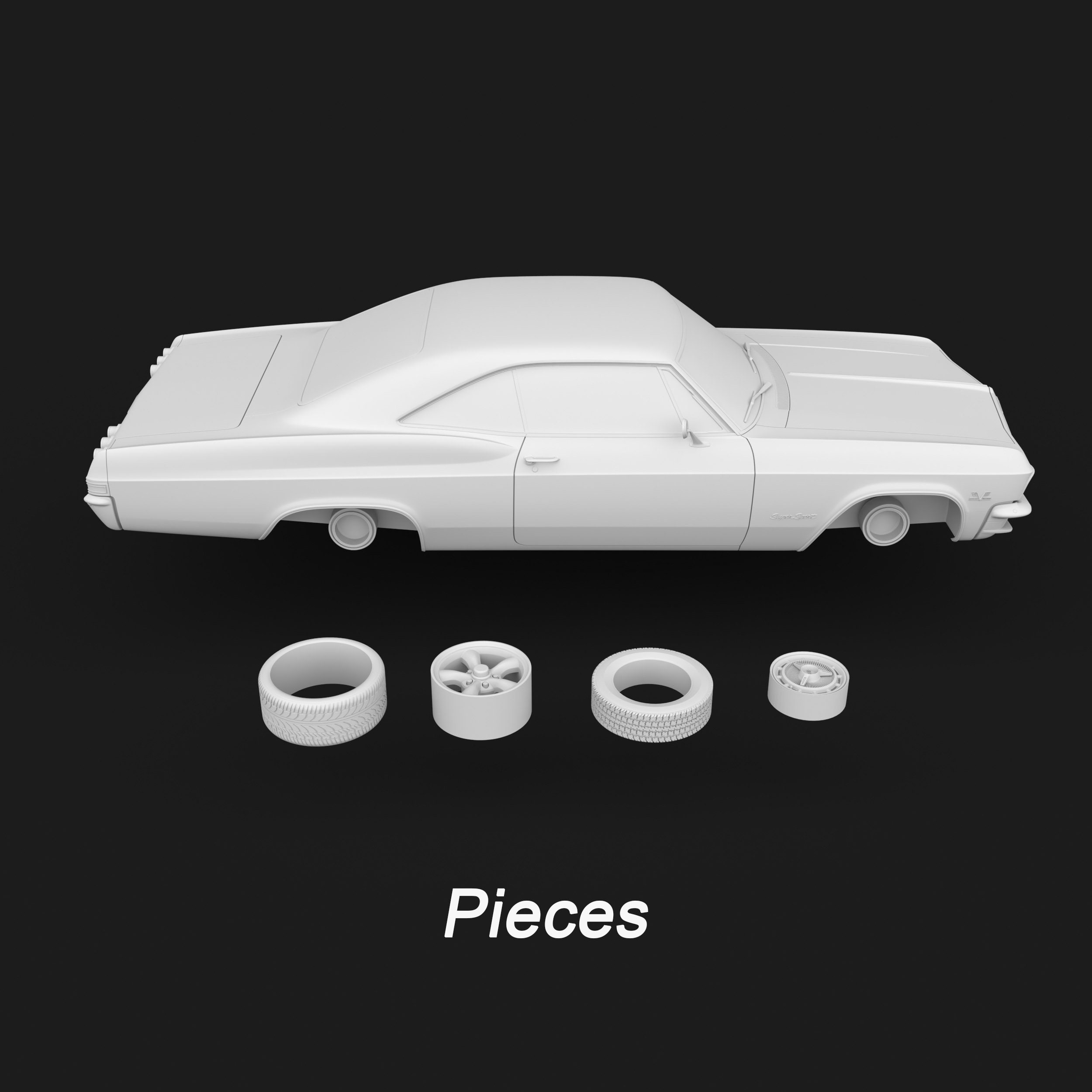 Chevrolet Impala 1965 Ready to Printstl File3d (Instant Download) - Etsy