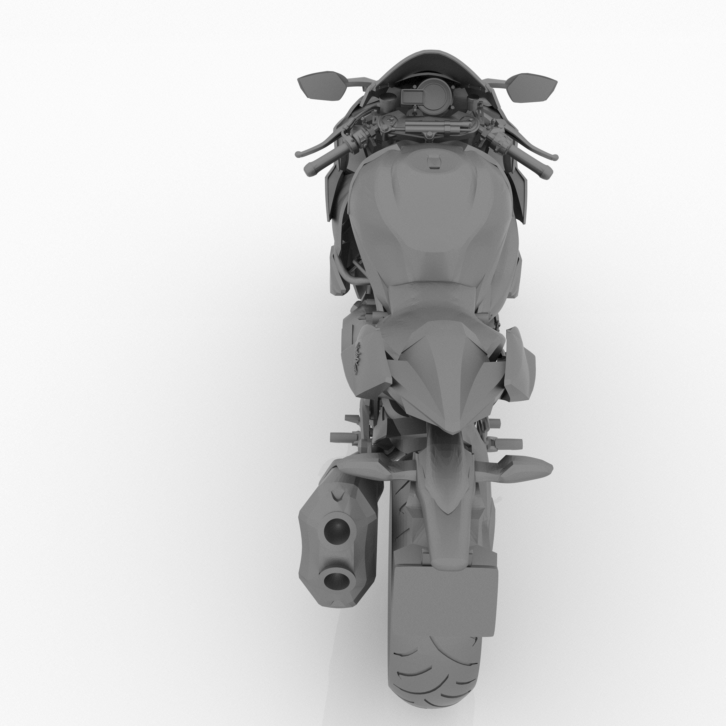 Kawasaki Ninja H2 3D Model, STL File for 3D Printing - Etsy