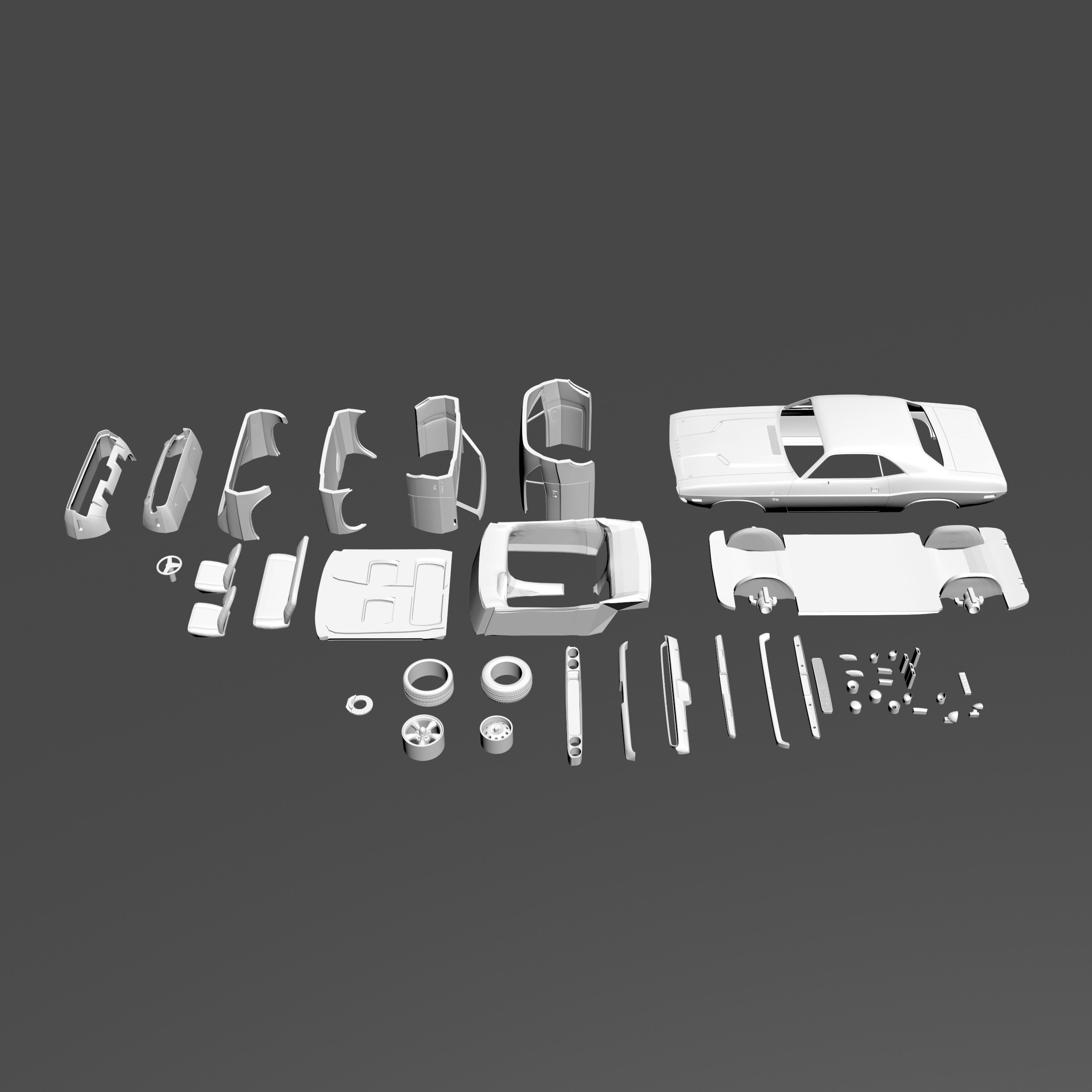 Dodge Challenger 1970 3D Model Ready to Print,stl File,3d Printing Car ...