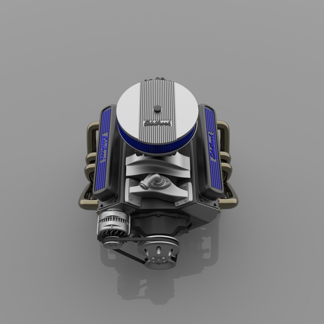 Edelbrock V8 Engine 3D Model Ready to Print ,STL File ,for 3D Printer ...