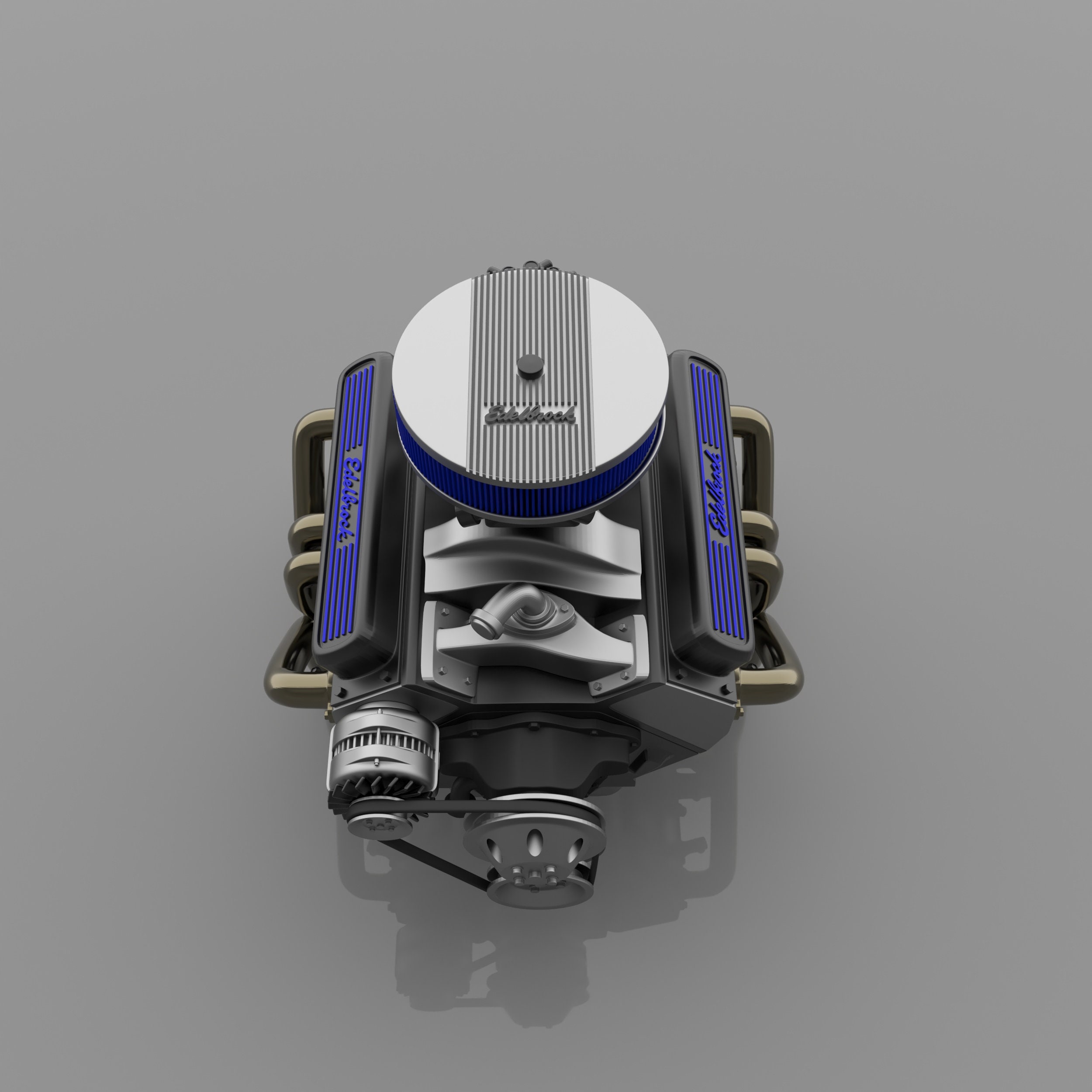 Edelbrock V8 Engine 3D Model Ready to Print ,STL File ,for 3D Printer ...