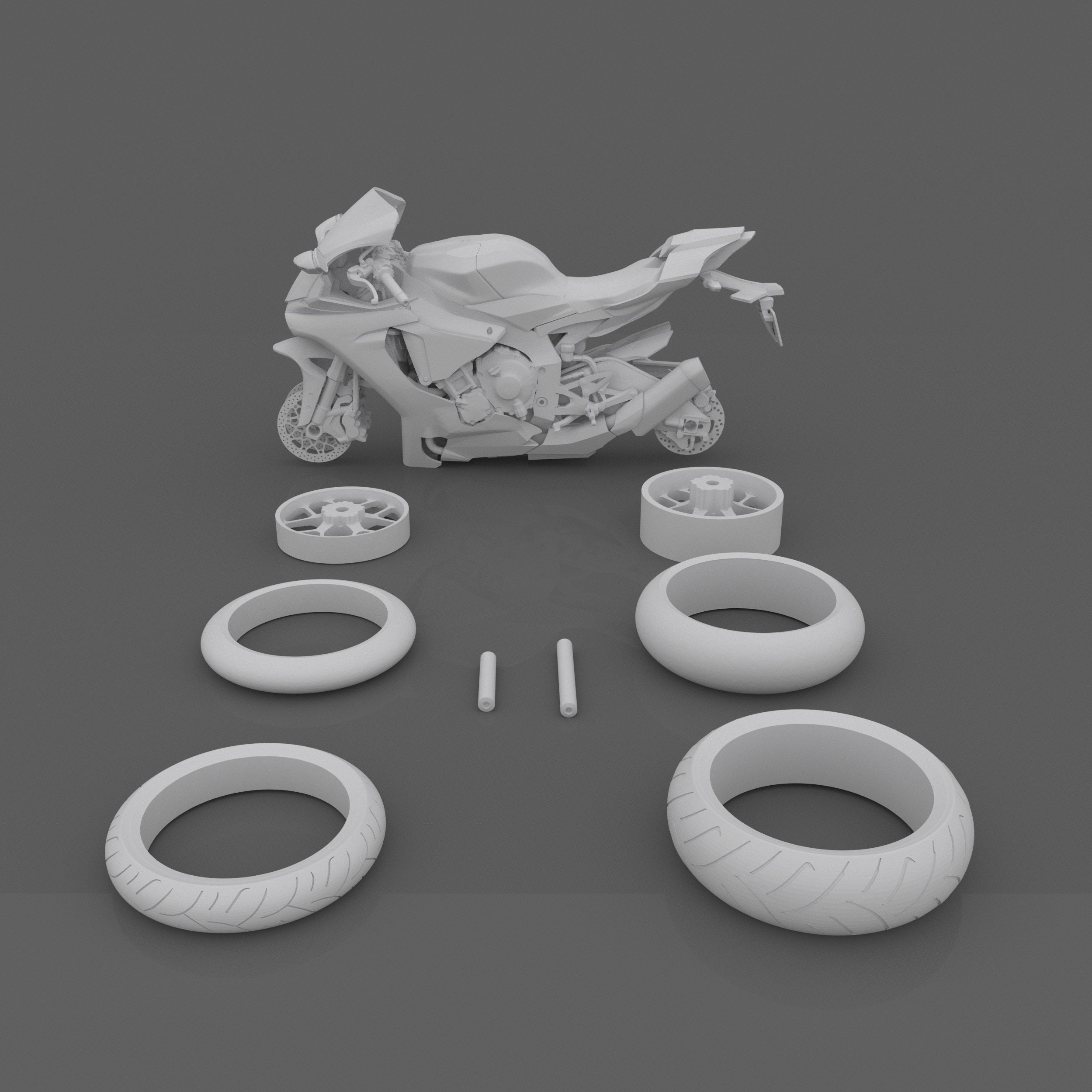 Yamaha YZF R1 Motorcycle 2015-2019,STL File Ready for 3D Print,high ...